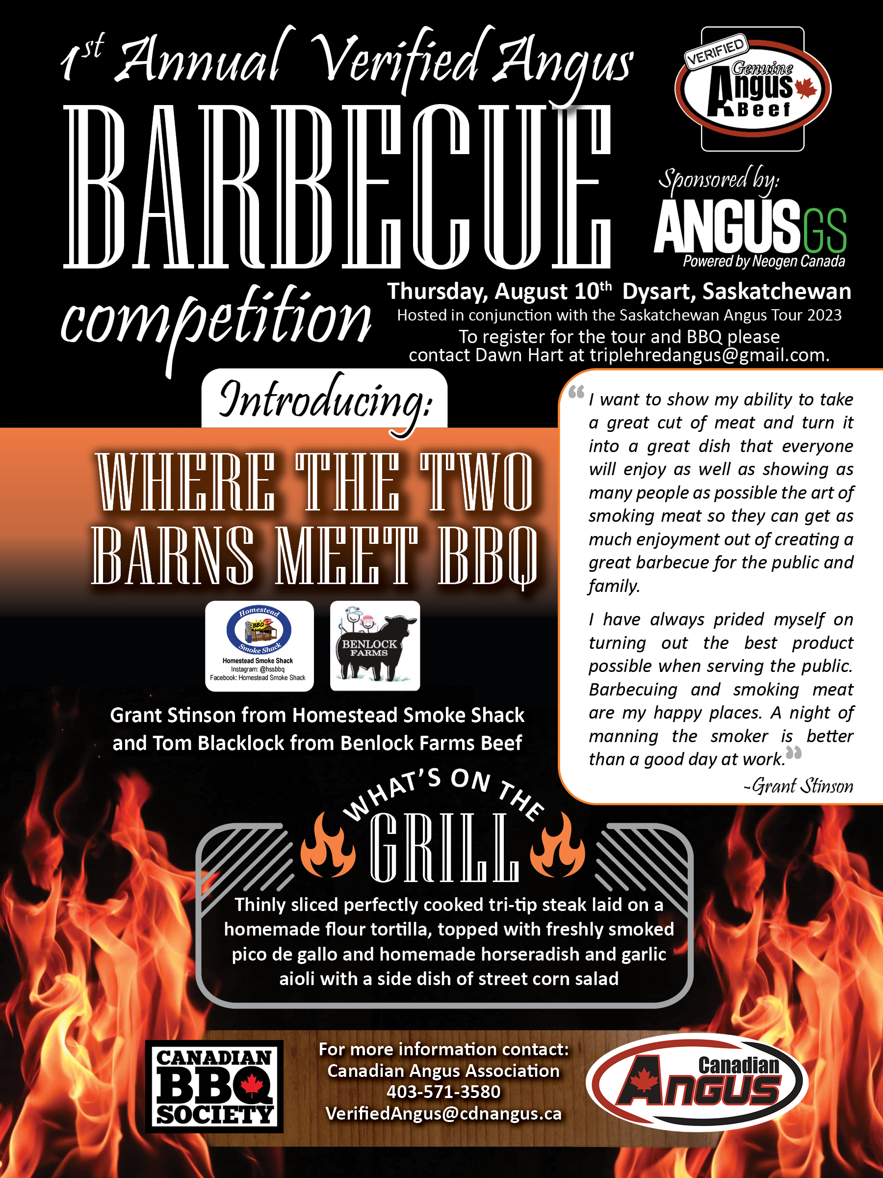 Teams BBQ Social Media Where the Two Barns Meet - Canadian Angus ...